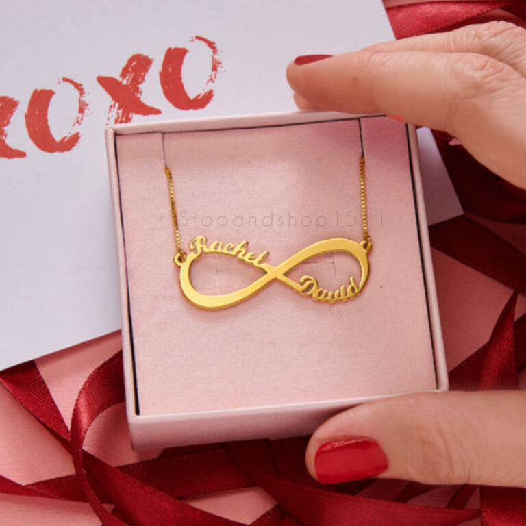 Infinity Couple Name Necklace